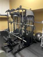 China Multifunction Smith Machine Power Cage Squat Rack 500kg Weight Capacity Home Gym for sale