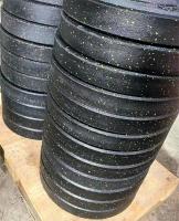 China Color Dot Rubber Barbell Plate 2.5-25kg Bumper Weight with TIG Welding for Gym & Home Use for sale