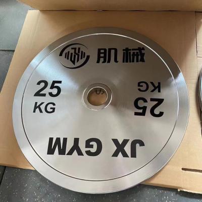 China Wholesale Chrome Plated Cast Iron Barbell Set 0.5kg-25kg Weight Plates for Home Gym for sale