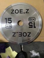 China Wholesale Chrome Plated Cast Iron Barbell Set 0.5kg-25kg Weight Plates for Home Gym for sale