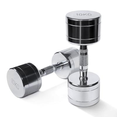China Befreeman Chrome Dumbbell 1kg-100kg Commercial Gym Equipment TIG Welded Steel for sale