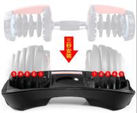 China Befreeman Adjustable Dumbbell 24kg 40kg Commercial Gym Equipment Custom Logo for sale