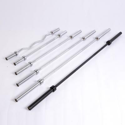 China Factory Direct 1.2m Chrome Barbell Bar 8kg Weightlifting Bar for Gym Home Use 400LB Capacity for sale