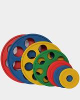 China Commercial Rubber-Coated Weight Plates 2.5kg-25kg Cast Iron Core for Gym Equipment for sale