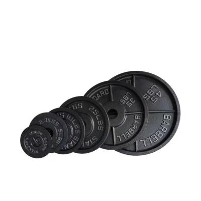 China Cast Iron Standard Weight Plates 5LB-45LB for Bodybuilding Training with 3-Year Warranty for sale