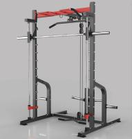 China Commercial Smith Machine Squat Rack 2200x1200x2200mm 160kg for Gym Strength Training for sale