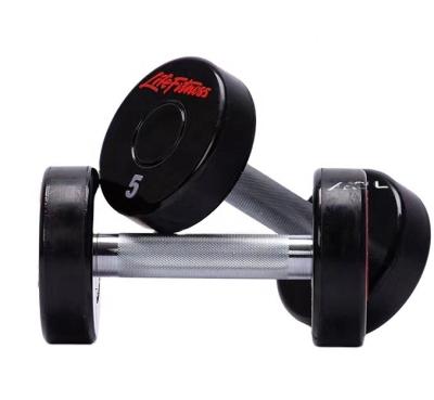 China Befreeman Commercial CPU Rubber Dumbbells 2.5kg-50kg Round Head Fixed Weights for Gym Training for sale