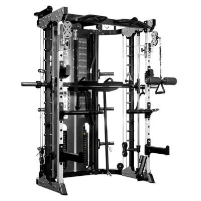 China Indoor All in One Gym Equipment Multi Functional Smith Machine 200kg Weight Capacity for sale