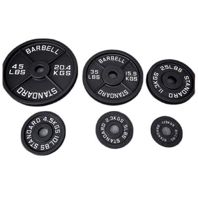 China Commercial Steel Iron Weight Plates 5LB-45LB with 3-Year Warranty for Bodybuilding Training for sale