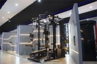 China Multi Functional Smith Machine with Weight Stack Cable Crossover 2200x1500x2200mm 500kg for sale