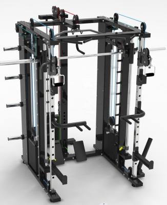 China Commercial Smith Machine with Lat Pulldown 2200x1500x2200 mm 500 kg for Gym for sale