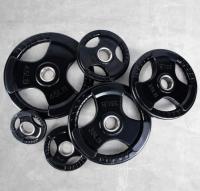 China Freeman Rubber Coated Cast Iron Barbell Weight Plates - 5kg to 50kg Sizes for Home and Commercial Gym Use for sale