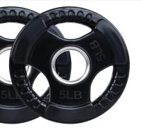 China Freeman Rubber-Coated Cast Iron Barbell Weight Plate 5kg-50kg for Commercial Gym Equipment for sale