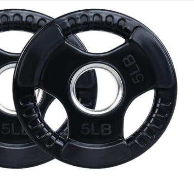 China Freeman Rubber-Coated Cast Iron Barbell Weight Plate 5kg-50kg for Commercial Gym Equipment for sale