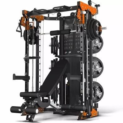 China Commercial Smith Machine with Cable Crossover 390 kg 1230x1270x2230 mm for sale