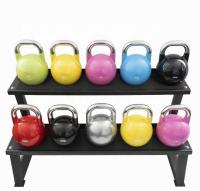 China Powder Coated Cast Iron Kettlebell 9lb-70lb (4-32kg) Professional Grade Bodybuilding Equipment for sale