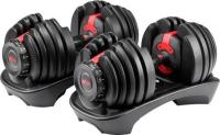 China Commercial Adjustable Dumbbells 24kg 40kg Free Weight Gym Equipment with 15 Weight Settings for sale