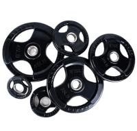 China Rubber Coated Cast Iron Barbell Weight Plate 5kg to 50kg for Home and Gym Use for sale