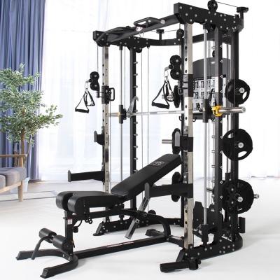 China Multi-Function Smith Machine with Weight Stack - 1500x2000x2250mm, 393kg for Home & Commercial Gym for sale