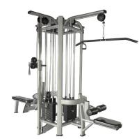 China 4 Station Multi Gym Equipment 80kg Weight Stack Home Fitness Station for sale