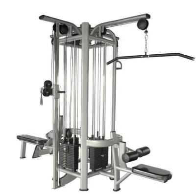 China 4 Station Multi Gym Equipment 80kg Weight Stack Home Fitness Station for sale