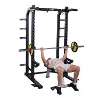 China Commercial Power Rack Half Squat Rack 1370x1970x2200mm 128kg Weightlifting Equipment for sale