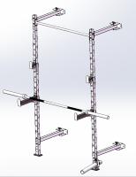 China Heavy Duty Wall Mounted Squat Rack 2319x1440x1069mm 230kg for Strength Training for sale