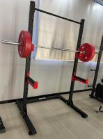 China Power Rack Squat Stand 936x582x1180mm Q235 Steel Home Fitness Half Squat Rack for Small Space Training for sale