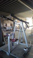 China FR-50 Plate Loaded High Row Machine for Gym Strength Training Back Workout 2200x1600x2000 mm for sale