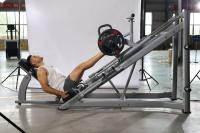 China Linear Leg Press Machine FR-25 Plate Loaded Strength Trainer 3000mm Lower Body Gym Equipment for sale