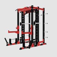 China Smith Machine Multi Functional Barbell Power Rack 2.2x3x2.3m Steel Frame Commercial Home Gym for sale