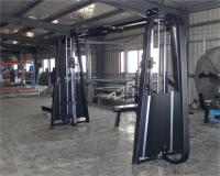 China Adjustable Cable Crossover Machine 4300x1350x2400mm Commercial Gym Dual Pulley Trainer for sale