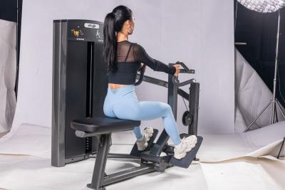 China Commercial Seated Back Machine 80kg Weight Stack Gym Strength Training Equipment for Upper Body Pull Workout for sale