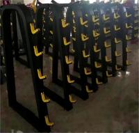 China Commercial Barbell Rack Heavy Duty 970mm Storage Stand for Weightlifting Bar Organization Gym Equipment for sale