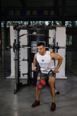 China Heavy Duty Multi Functional Smith Machine Power Rack System 1230x1270x2230 mm 390 kg for Gym for sale
