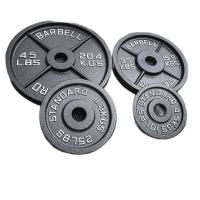 China Cast Iron Barbell Weight Plates 5kg to 50kg Durable Rubber Coated for Home Gym Strength Training for sale