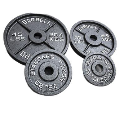 China Cast Iron Barbell Weight Plates 5kg to 50kg Durable Rubber Coated for Home Gym Strength Training for sale