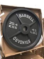 China Cast Iron Barbell Weight Plates 5kg to 50kg Durable Rubber Coated for Home Gym Strength Training for sale