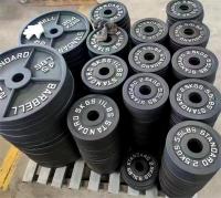 China Gym Cast Iron Standard Weight Plates 5LB to 45LB Strength Training Free Weight Lifting Exercise Equipment Wholesale for sale