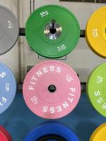 China Custom Rubber Bumper Weight Plates 2.5kg to 25kg for Gym and Power Training for sale