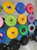 China Custom Rubber Bumper Weight Plates 2.5kg to 25kg for Gym and Power Training for sale