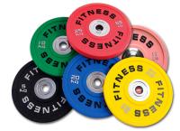 China Custom Rubber Bumper Weight Plates 2.5kg to 25kg for Gym and Power Training for sale