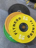 China Custom Rubber Bumper Weight Plates 2.5kg to 25kg for Gym and Power Training for sale