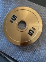 China Befreeman Gold Chrome Plate Cast Iron Barbell Weight Plates Set 0.5kg-25kg Home Gym for sale