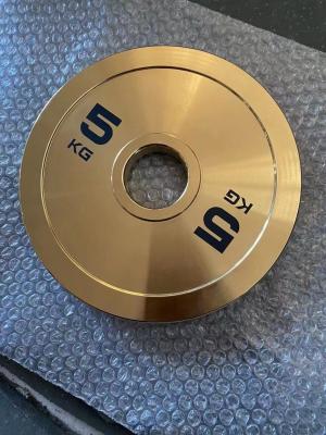 China Befreeman Gold Chrome Plate Cast Iron Barbell Weight Plates Set 0.5kg-25kg Home Gym for sale