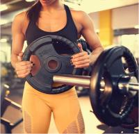 China Befreeman Tri Grip Bumper Weight Plate 3 Holes Rubber Coated Steel for Weight Lifting Gym Equipment 10kg for sale