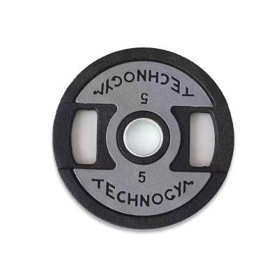 China High End CPU Bumper Plates Weightlifting Gym Equipment 2.5kg to 25kg Set for sale