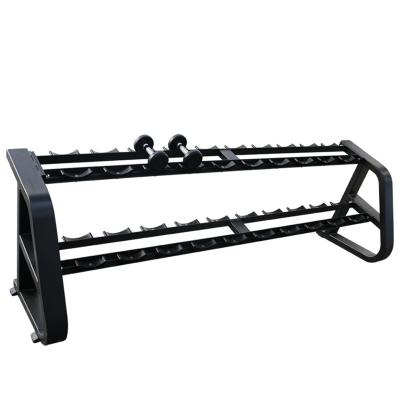 China Custom Multi Function Gym Machine Steel Dumbbell Rack 2.3m Home Strength Training Set for sale