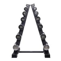 China A Type Steel Dumbbell Rack 450x600x1000mm Foldable Home Gym Storage Stand for Bodybuilding for sale