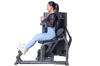 China AX11 Dual Function Back Extension Abdominal Machine 235kg Steel Core Strength Trainer Commercial Gym for sale